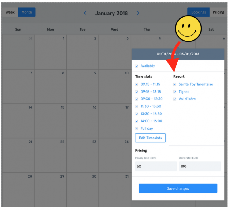 New Feature - Tailor your schedule for different resorts - Maison Sport ...